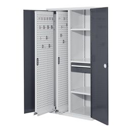 KAPPES Vertikalschrank RasterPlan Mod. 82 RAL 7035/7016 Doppelwandt&uuml;r mit Ausstattung (1465.03.2024)