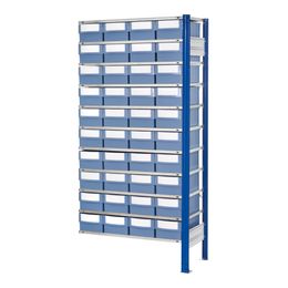 KAPPES Steckregal RasterPlan mit Volumenk&auml;sten Mod. 32 2000 x 1000 x 500 mm AF taubenblau (5232.01.2721)