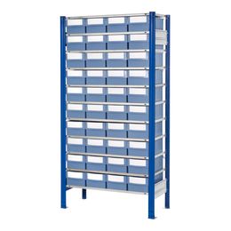 KAPPES Steckregal RasterPlan mit Volumenk&auml;sten Mod. 32 2000 x 1000 x 400 mm GF taubenblau (5230.01.2621)