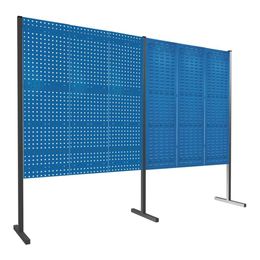 KAPPES Trennwand RasterPlan Doppelfeld 180&deg; H1500 mm RAL 5010 Ausstattung 1 LP/SP (7211.00.2321)