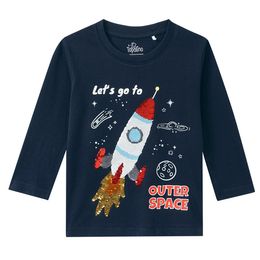 Topolino Jungen Langarmshirt mit Wendepailletten