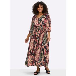 Damen A-Linien-Kleid, Schwarz, Gr. 54, sheego by Joe Browns, Maxikleider, 100% Baumwolle
