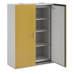 LaCont Feuerbest&auml;ndiger Gefahrstoffschrank Typ 90, 2-t&uuml;rig, HxBxT 1935 x 1400 x 598 mm