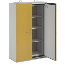 LaCont Feuerbest&auml;ndiger Gefahrstoffschrank Typ 90, 2-t&uuml;rig, HxBxT 1935 x 1190 x 598 mm
