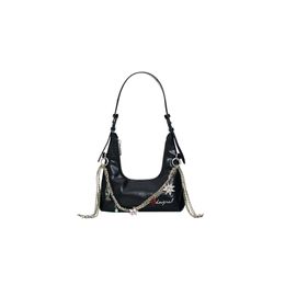 Desigual Schultertasche Damen Gr&ouml;&szlig;e One Size schwarz / silber