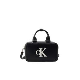 Calvin Klein Handtasche 'BOLD ELONGATED' Damen Gr&ouml;&szlig;e One Size schwarz / wei&szlig;