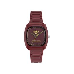 adidas originals Uhr 'RETRO WAVE TWO' Damen Gr&ouml;&szlig;e One Size gold / dunkelrot