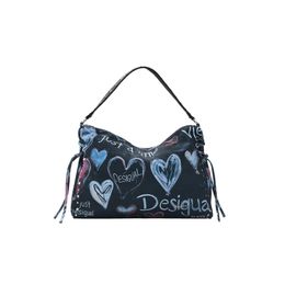 Desigual Schultertasche Damen Gr&ouml;&szlig;e One Size marine / himmelblau / rosa