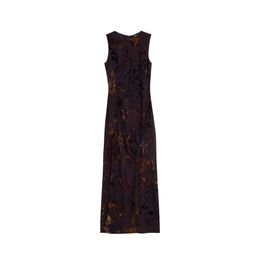 Desigual Kleid Damen Gr&ouml;&szlig;e 38 cognac / lilameliert Winterkleid