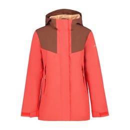 Icepeak Funktionsjacke 'Lynden Jr' M&auml;dchen Gr&ouml;&szlig;e 176 braun / koralle