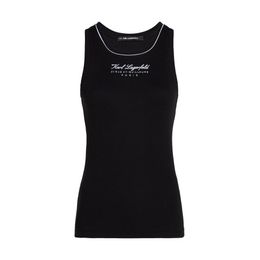K by KARL LAGERFELD Karl Lagerfeld Top 'Hotel' female Black size XXL