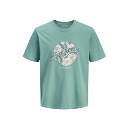 Jack & Jones Jack & Jones T-Shirt 'JJHonolulu' Herren Gr&ouml;&szlig;e L smaragd / mint / tanne / wei&szlig;