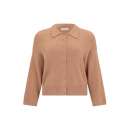 Guido Maria Kretschmer Curvy Strickjacke 'Thamara' Damen Gr&ouml;&szlig;e XXXL camel