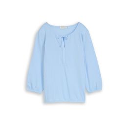 Tom Tailor Bluse Damen Gr&ouml;&szlig;e S hellblau / wei&szlig;
