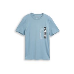 TOM TAILOR DENIM Shirt male size M Light blue / Black / White