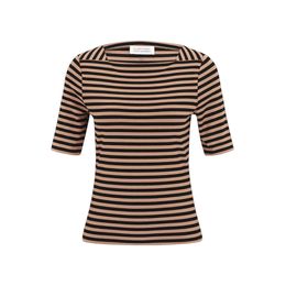 Guido Maria Kretschmer Women Shirt 'Ela' Damen Gr&ouml;&szlig;e S hellbraun / schwarz
