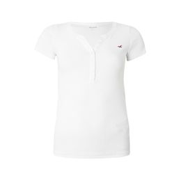 Hollister T-Shirt Damen Gr&ouml;&szlig;e S wei&szlig;
