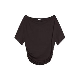 Bershka T-Shirt Damen Gr&ouml;&szlig;e XS dunkelbraun