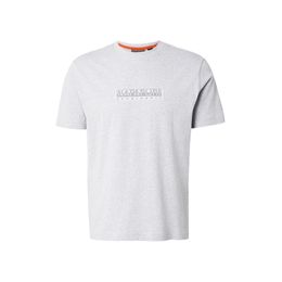 Napapijri T-Shirt Herren Gr&ouml;&szlig;e XXXL grau / graumeliert