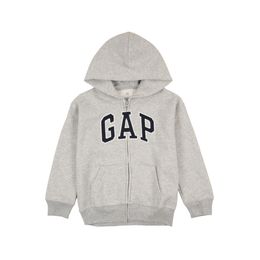 GAP Sweatjacke Jungen Gr&ouml;&szlig;e 164/170 graumeliert / schwarz / wei&szlig;