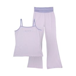 Lindex Set: Top und Leggings M&auml;dchen Gr&ouml;&szlig;e 140 flieder / lavendel