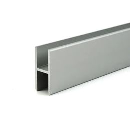 H-Profil aus Aluminium 35x16x35x2 mm Eloxiert abgerundet