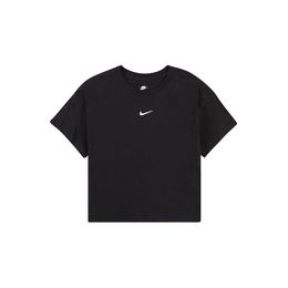 Nike Sportswear T-Shirt 'ESSNTL' M&auml;dchen Gr&ouml;&szlig;e 122/128 schwarz / wei&szlig;