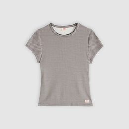 Levi's Levi's T-Shirt 'DRY GOODS SS POINTELLE TEE BLACKS' Damen Gr&ouml;&szlig;e M bunt