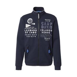 CAMP DAVID Sweatjacke Herren Gr&ouml;&szlig;e XL marine / wei&szlig;