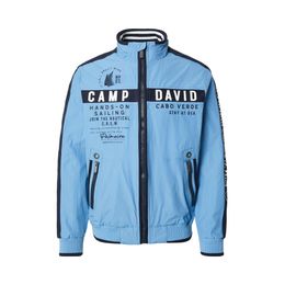 CAMP DAVID &Uuml;bergangsjacke Herren Gr&ouml;&szlig;e XXXL navy / hellblau / wei&szlig;