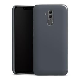 DeinDesign Huawei Mate 20 Lite Handy Premium Case Smartphone Handyh&uuml;lle Schutzh&uuml;lle gl&auml;nzend Anthracite Unicoloured Grey Premium Case