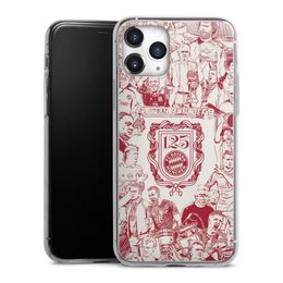 DeinDesign iPhone 11 Pro Handy Slim Case Silikon Handyh&uuml;lle transparent H&uuml;lle extra d&uuml;nn Fcb 125 Jahre Fc Bayern M&uuml;nchen Official Licensed Product Silikon Slim 