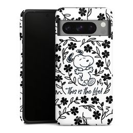 DeinDesign Google Pixel 8 Pro Handy Panzer Handyh&uuml;lle robuste Outdoor H&uuml;lle Schutzh&uuml;lle matt Peanuts Flowers Snoopy Tough Case