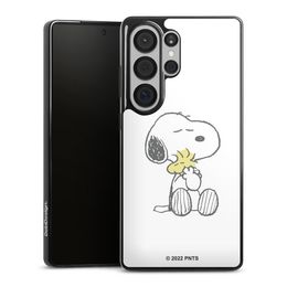 DeinDesign Galaxy S25 Ultra Handy Slim Case extra d&uuml;nn Silikon Handyh&uuml;lle schwarz H&uuml;lle Snoopy Love Peanuts Silikon Slim Case