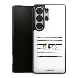 DeinDesign Galaxy S25 Ultra Handy Slim Case extra d&uuml;nn Silikon Handyh&uuml;lle schwarz H&uuml;lle Snoopy Dog Peanuts Silikon Slim Case