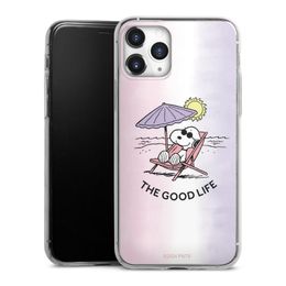 DeinDesign iPhone 11 Pro Handy Slim Case Silikon Handyh&uuml;lle transparent H&uuml;lle extra d&uuml;nn Snoopy Official Licensed Product Peanuts Silikon Slim Case