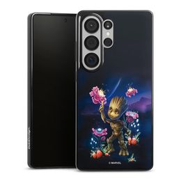 DeinDesign Galaxy S25 Ultra Handy Slim Case extra d&uuml;nn Silikon Handyh&uuml;lle schwarz H&uuml;lle Baby Groot Marvel Guardians Of The Galaxy Silikon Slim Case