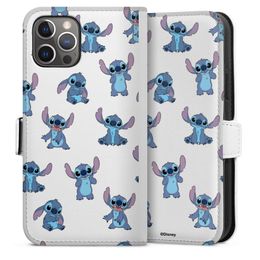 DeinDesign iPhone 12 Pro Handy Klapph&uuml;lle Handyh&uuml;lle aus Kunst Leder wei&szlig; Flip Case Lilo & Stitch Disney Official Licensed Product Sideflip mit Lasche