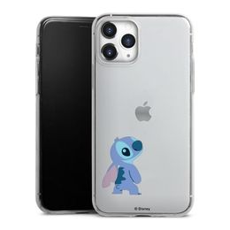 DeinDesign iPhone 11 Pro Handy Slim Case Silikon Handyh&uuml;lle transparent H&uuml;lle extra d&uuml;nn Merchandise Disney Lilo & Stitch Silikon Slim Case