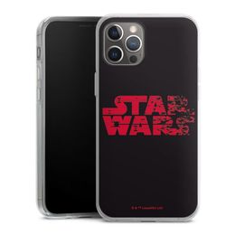 DeinDesign iPhone 12 Pro Max Handy Silikon H&uuml;lle Case transparent Handyh&uuml;lle Star Wars Merchandise Logo Silikon Case
