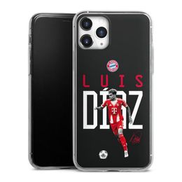 DeinDesign iPhone 11 Pro Handy Slim Case Silikon Handyh&uuml;lle transparent H&uuml;lle extra d&uuml;nn Official Licensed Product Luis Diaz Fc Bayern M&uuml;nchen Silikon Slim Case