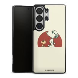 DeinDesign Galaxy S25 Ultra Handy Slim Case extra d&uuml;nn Silikon Handyh&uuml;lle schwarz H&uuml;lle Snoopy Official Licensed Product Kindheit Silikon Slim Case