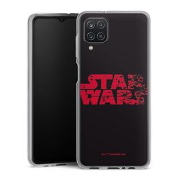 DeinDesign Galaxy A12 Handy Silikon H&uuml;lle Case transparent Handyh&uuml;lle Star Wars Logo Merchandise Silikon Case