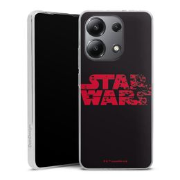 DeinDesign Xiaomi Redmi Note 13 4G Handy Silikon H&uuml;lle Case transparent Handyh&uuml;lle Star Wars Merchandise Logo Silikon Case