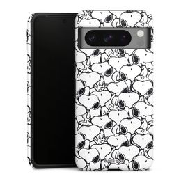 DeinDesign Google Pixel 8 Pro Handy Panzer Handyh&uuml;lle robuste Outdoor H&uuml;lle Schutzh&uuml;lle matt Peanuts Snoopy Muster Tough Case
