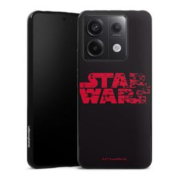 DeinDesign Xiaomi Redmi Note 13 Pro 5G Handy Silikon H&uuml;lle Case schwarz Handyh&uuml;lle Star Wars Merchandise Logo