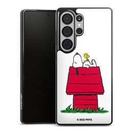 DeinDesign Galaxy S25 Ultra Handy Slim Case extra d&uuml;nn Silikon Handyh&uuml;lle schwarz H&uuml;lle Snoopy Peanuts Official Licensed Product Silikon Slim Case