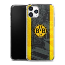 DeinDesign iPhone 11 Pro Handy Slim Case Silikon Handyh&uuml;lle transparent H&uuml;lle extra d&uuml;nn Bvb Borussia Dortmund Stadium Silikon Slim Case