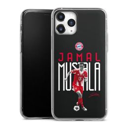 DeinDesign iPhone 11 Pro Handy Slim Case Silikon Handyh&uuml;lle transparent H&uuml;lle extra d&uuml;nn Fc Bayern M&uuml;nchen Jamal Musiala Official Licensed Product Silikon Slim 