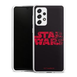 DeinDesign Galaxy A33 5G Handy Silikon H&uuml;lle Case wei&szlig; Handyh&uuml;lle Star Wars Logo Merchandise Silikon Case